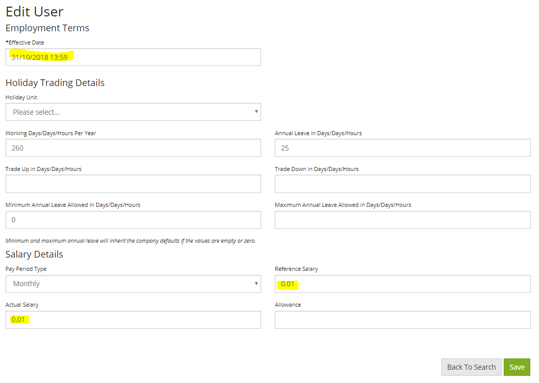 Edit User’s in a Selection Window – You at Work Help Centre