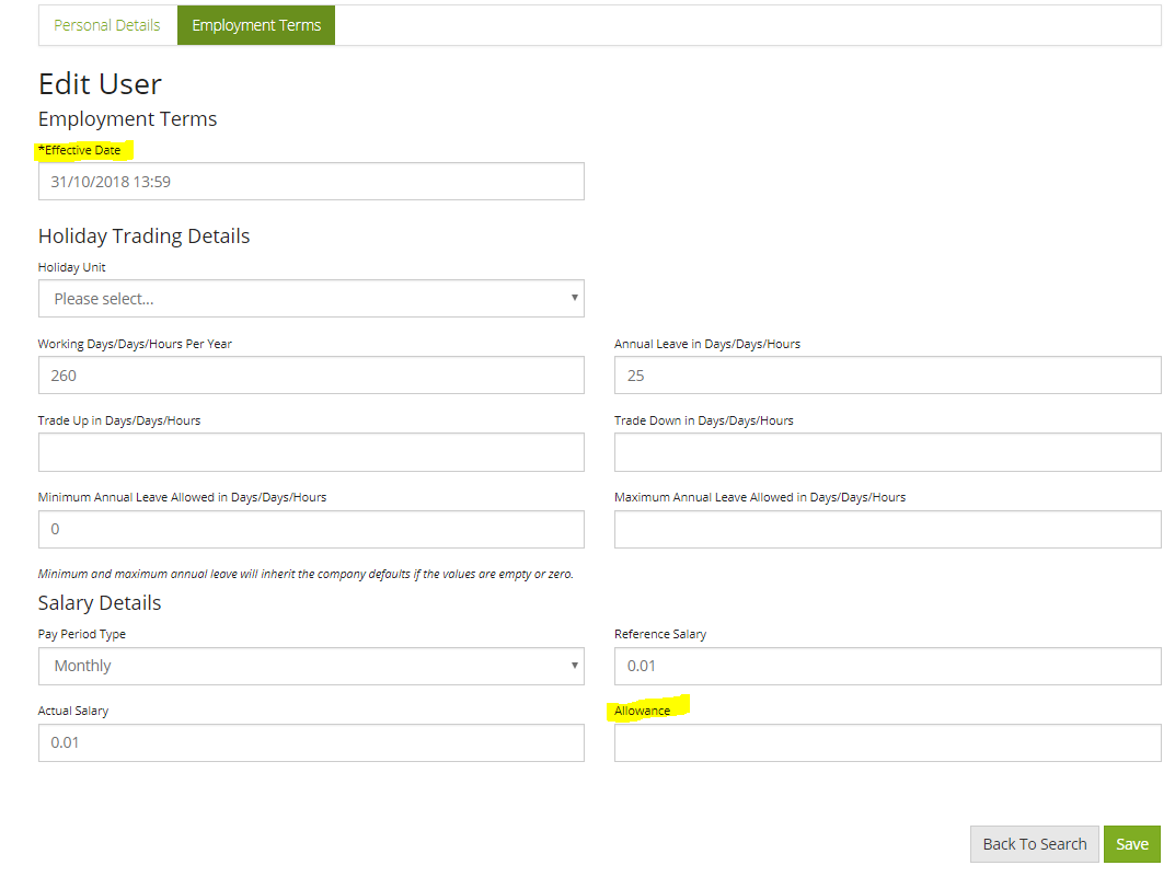 Edit User’s in a Selection Window – You at Work Help Centre