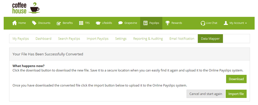 Data Mapper – You at Work Help Centre