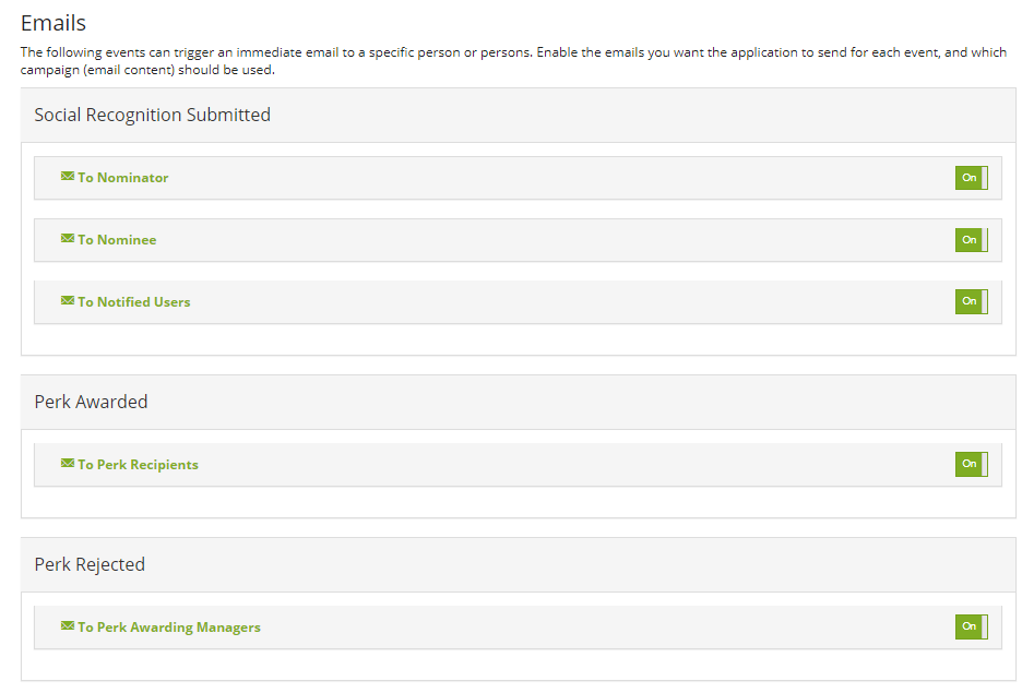 Recognition Emails – You at Work Help Centre