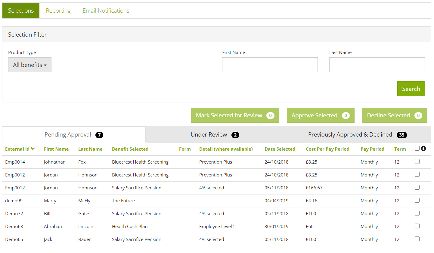 How to Approve/Decline A Selection – You at Work Help Centre