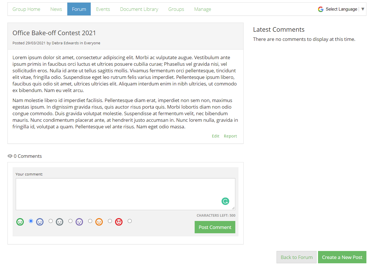 Setup the Grapevine Module – You at Work Help Centre