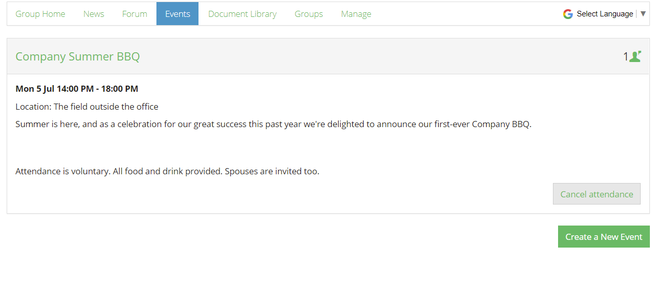 Setup the Grapevine Module – You at Work Help Centre