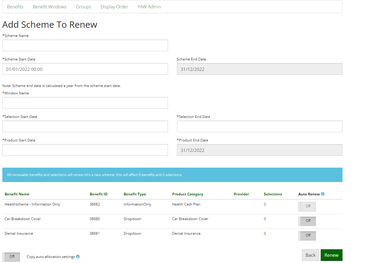 How To Renew A Scheme – You at Work Help Centre